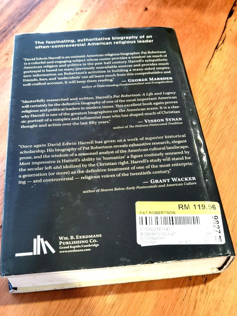 Pat Robertson A Life And Legacy Biography Book By David Edwin Harrell Hobbies And Toys Books
