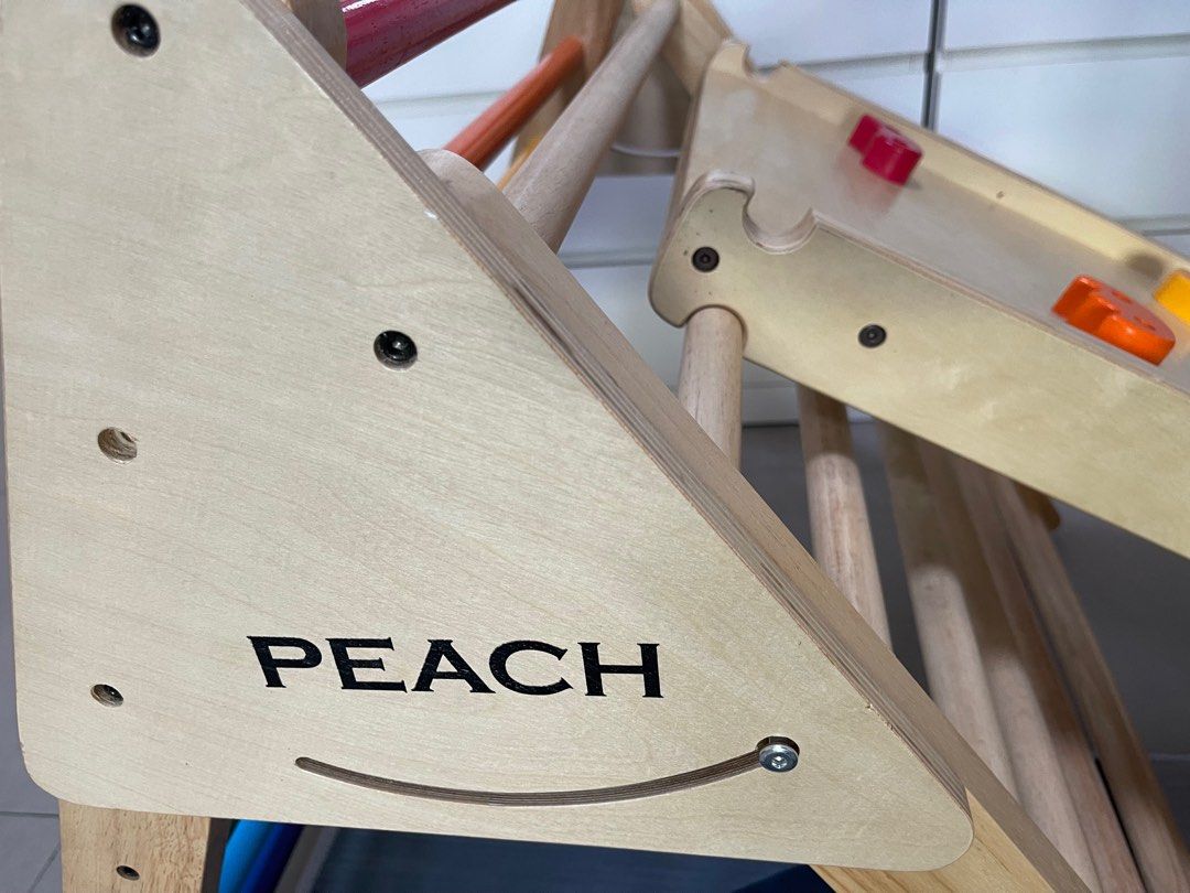 Peach Pikler Triangle & Ramp Set, Babies & Kids, Infant Playtime on ...