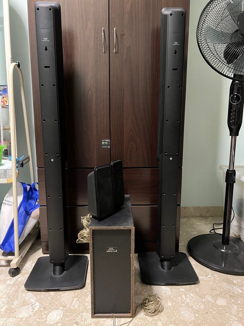 Philips 5.1 home theatre system speakers - Model HTS3366 Specifications ...