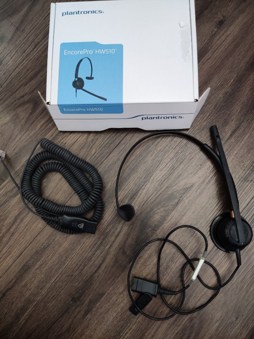 Plantronics Headset HW510, Audio, Headphones & Headsets on Carousell
