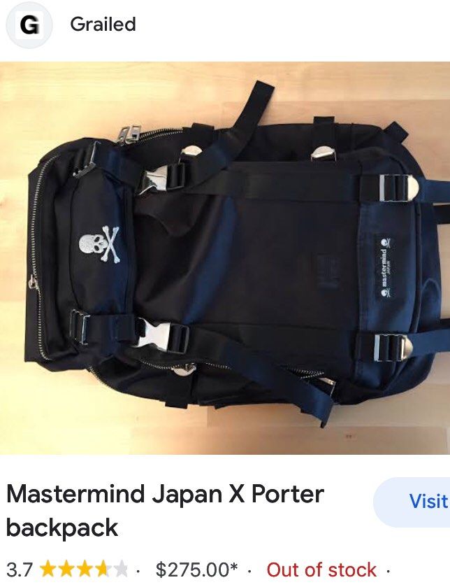 Porter X Mastermind Japan, Men's Fashion, Bags, Backpacks on Carousell