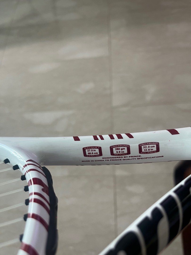 Prince Mach Ti Tennis Racket, Sports Equipment, Sports & Games, Racket ...