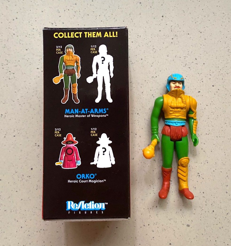 ReAction Super 7 Masters of the Universe Blind Box Series Man-At-Arms ...