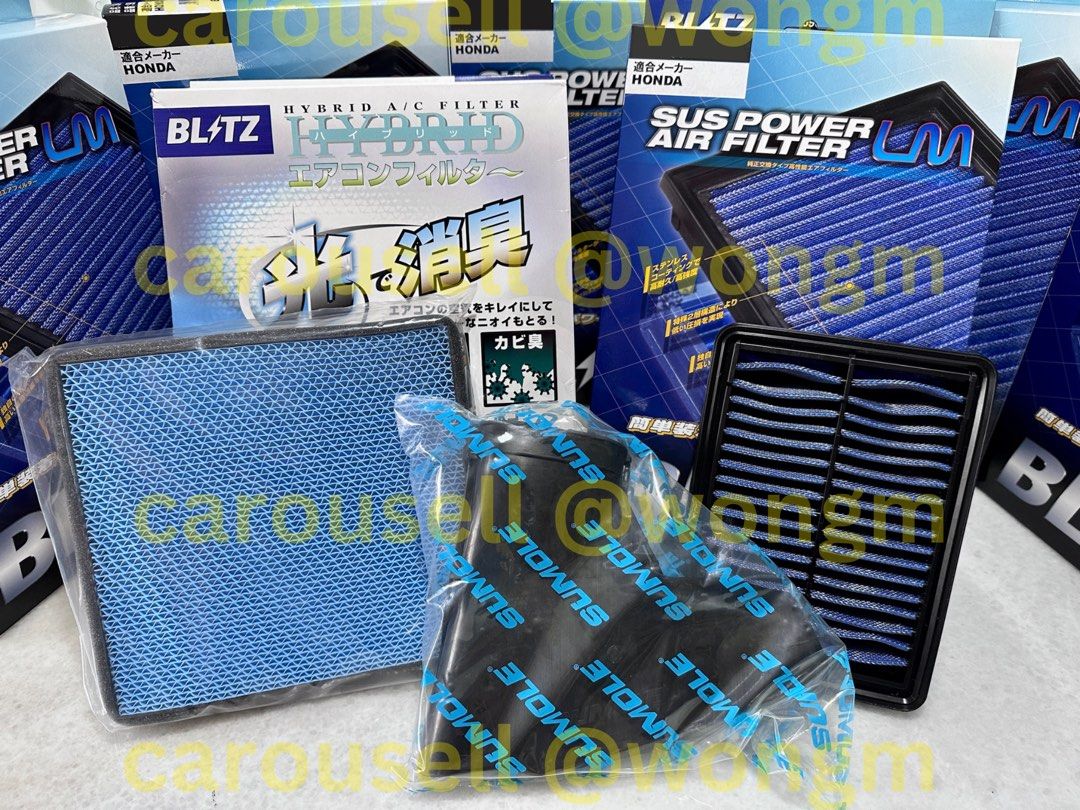 (Ready Stock) SUMOLE AIR SCOOP + BLITZ AIR FILTER + BLITZ AIRCON FILTER ...