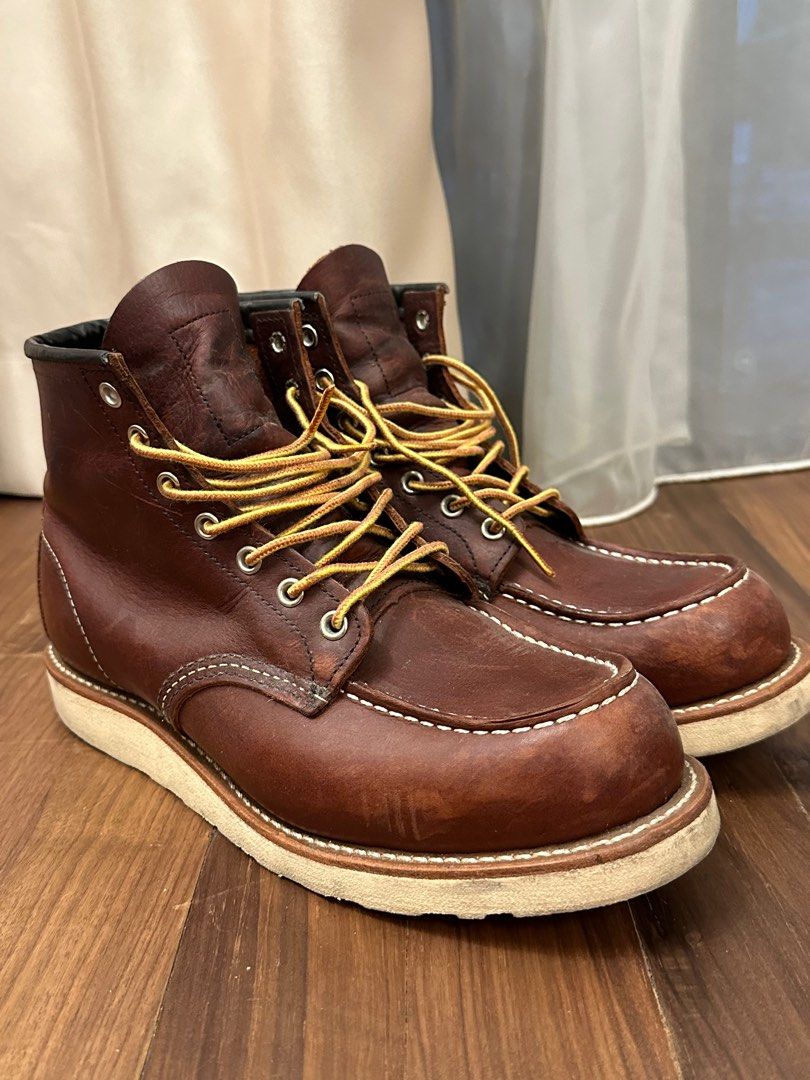 Red wing classic moc 8138 boots, Luxury, Sneakers & Footwear on Carousell