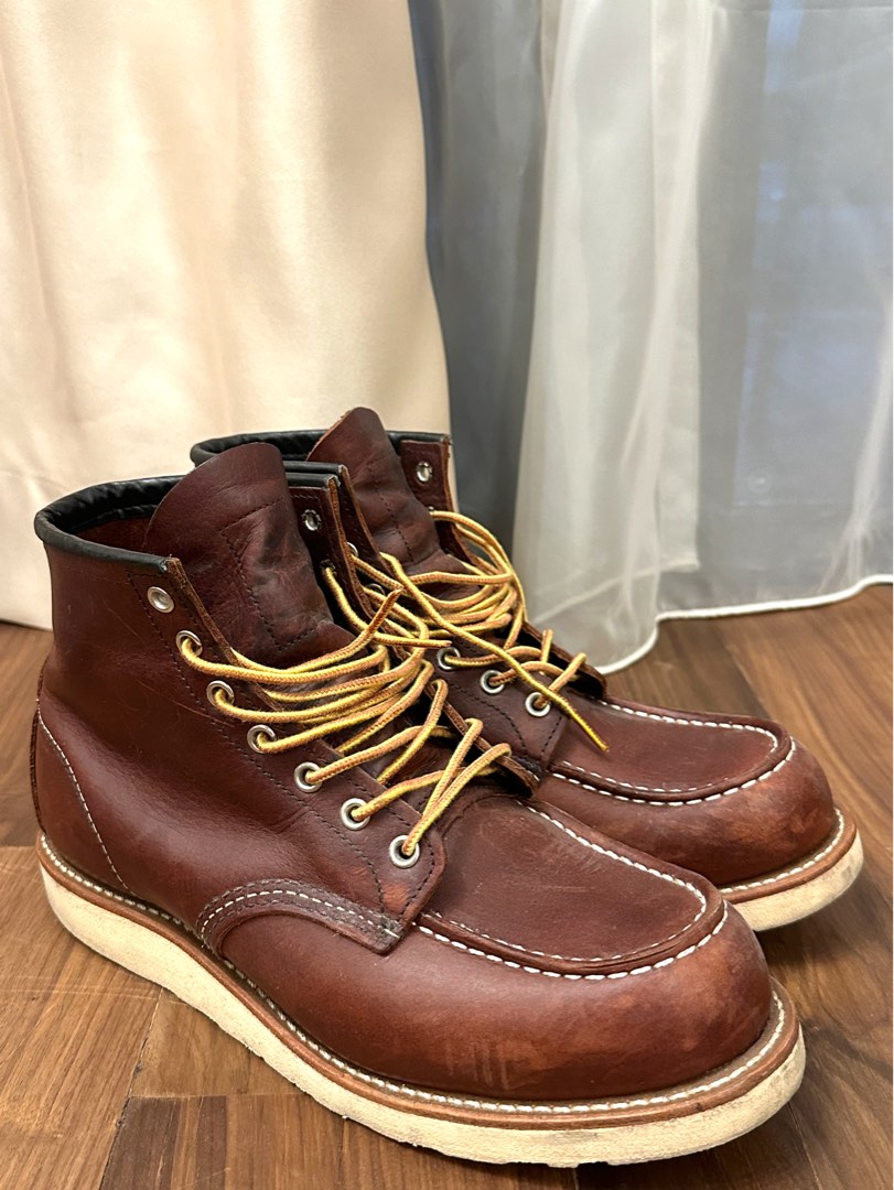 Red wing classic moc 8138 boots, Luxury, Sneakers & Footwear on Carousell