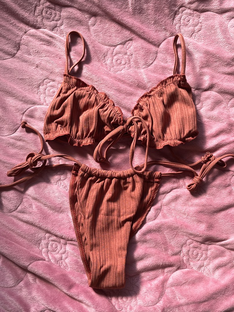 Rust Bikini Cheeky, Women's Fashion, Swimwear, Bikinis & Swimsuits on ...