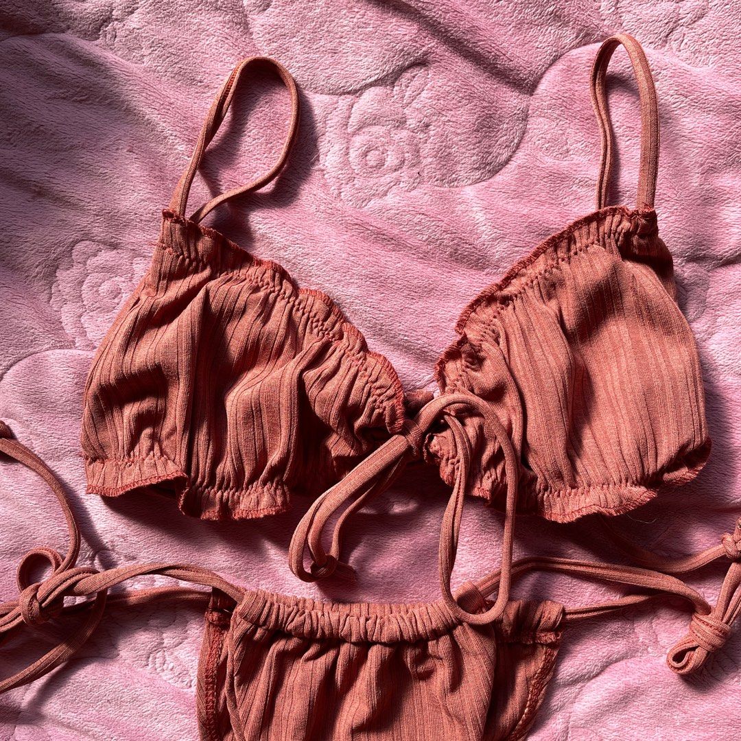 Rust Bikini Cheeky, Women's Fashion, Swimwear, Bikinis & Swimsuits on ...