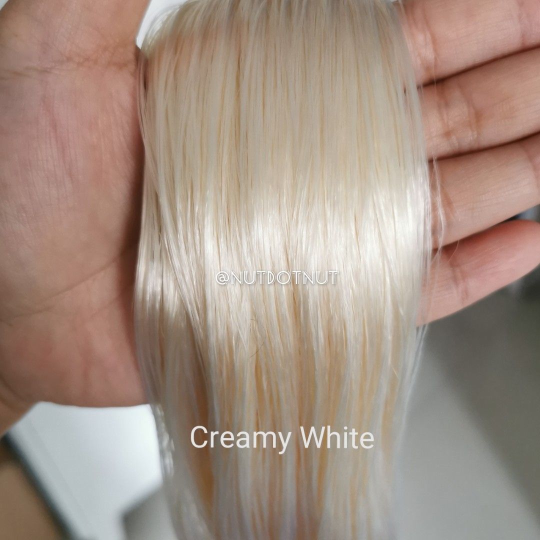 Saran Doll Hair for Custom Reroot (CREAMY WHITE), Hobbies & Toys, Toys ...