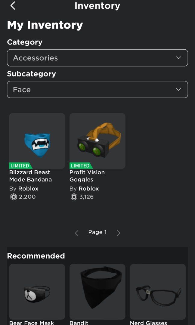 Selling Roblox Account With limited items., Video Gaming, Gaming ...