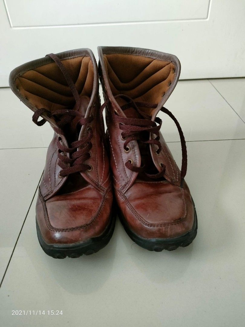 Sepatu Jungle kulit Asli, Fesyen Pria, Sepatu , Sepatu Boot di Carousell