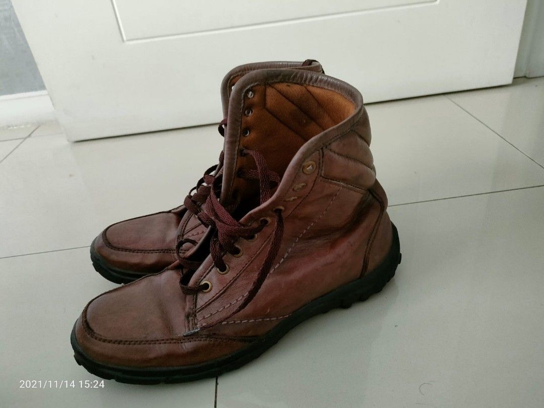 Sepatu Jungle kulit Asli, Fesyen Pria, Sepatu , Sepatu Boot di Carousell