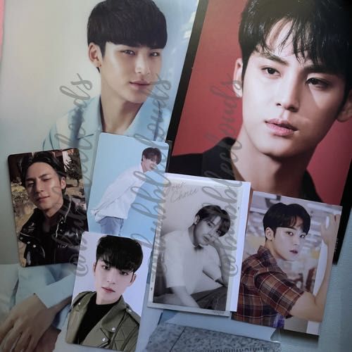 Seventeen Mingyu Official Photocards and Poster Set, Hobbies & Toys ...