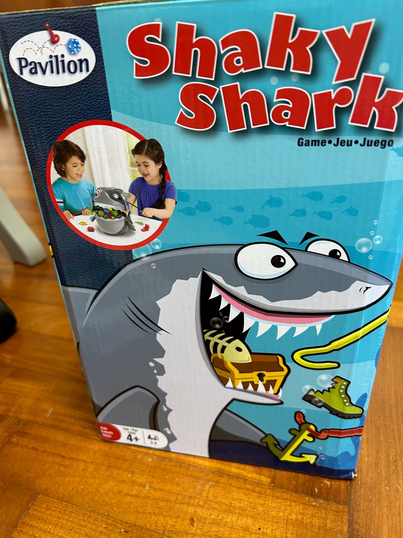 Shaky shark game for 4+, Hobbies & Toys, Toys & Games on Carousell