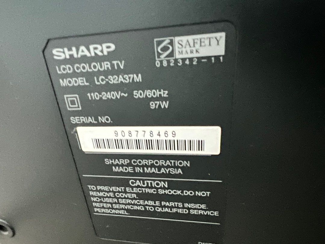 Sharp Aquos TV, TV & Home Appliances, TV & Entertainment, TV on Carousell
