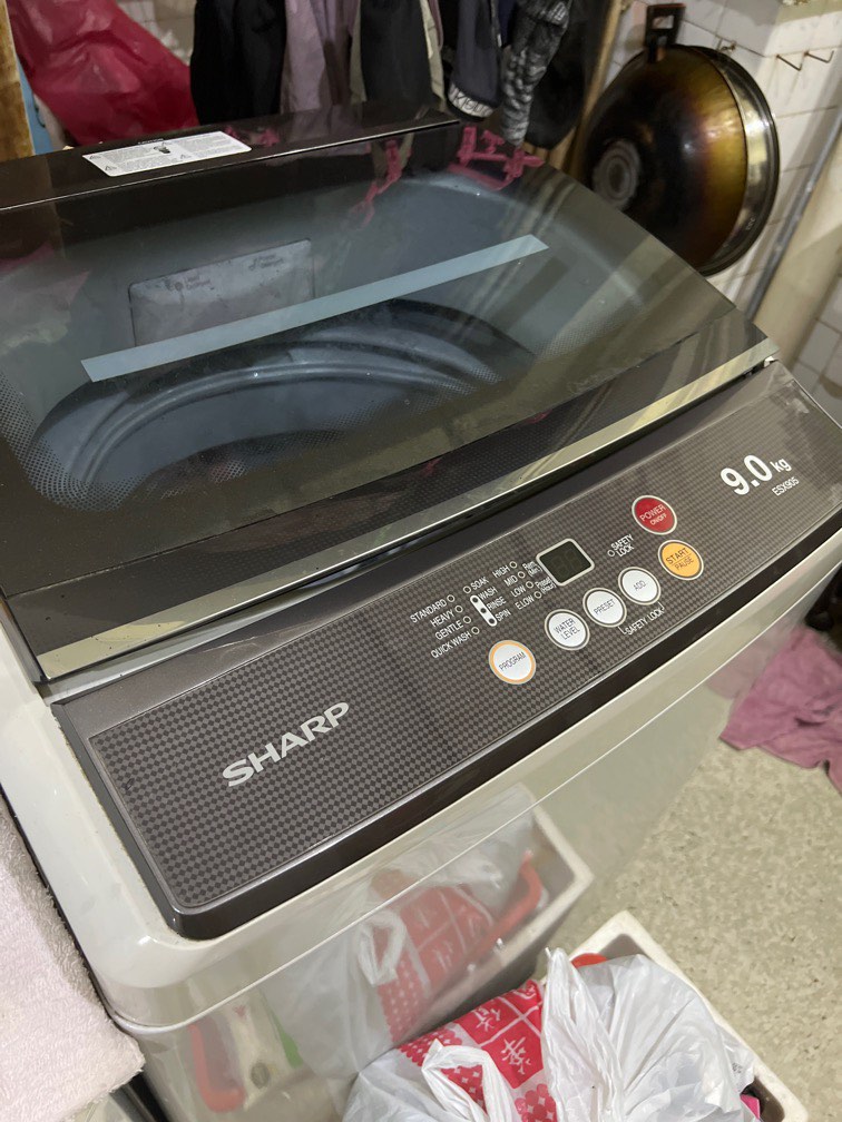 Sharp top load washing machine, TV & Home Appliances, Washing Machines ...