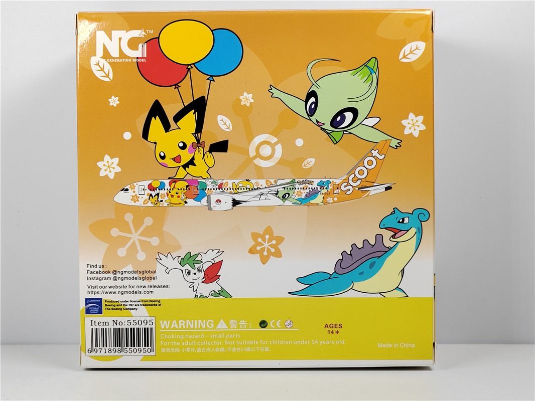 Singapore Scoot Airline Boeing 787-9 Dreamliner Model (1:400) [Pokemon Special Edition], Hobbies ...