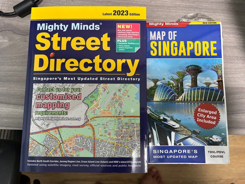 Singapore Street Directory 2023 & Map of Singapore, Car Accessories ...