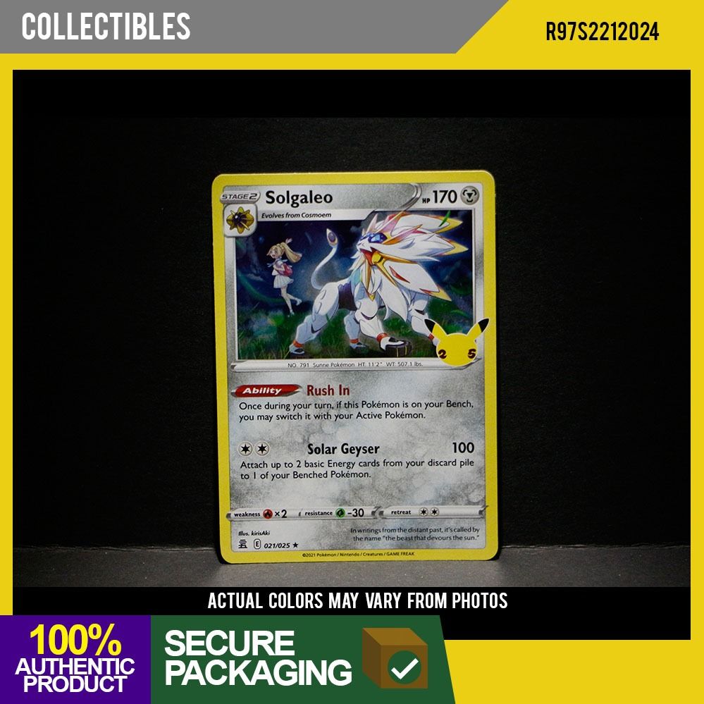 Solgaleo (Pokemon Trading Card Game [TCG] Celebrations 021/025) - New ...