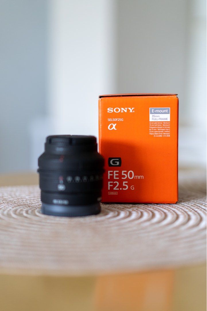 Sony FE 50mm f2.5 G Lens [Mint], Photography, Lens & Kits on Carousell