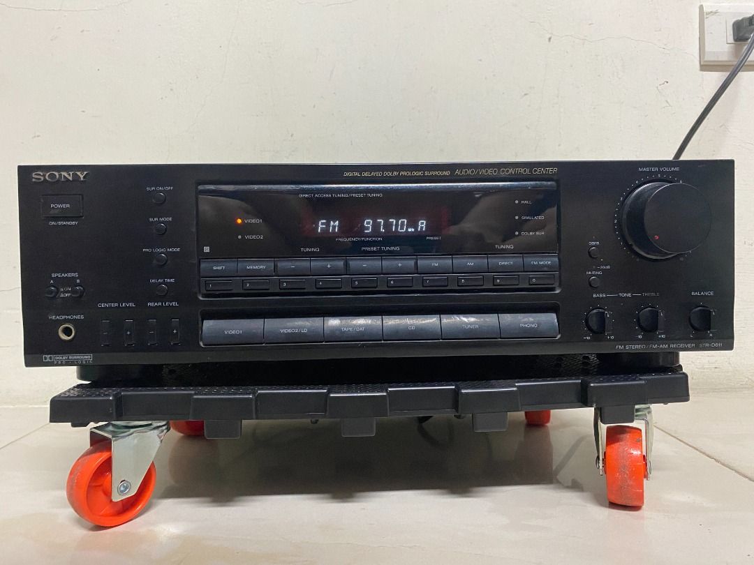 SONY STR D611 收音劇院 5.1 環繞擴大機 綜合擴大機 可接黑膠~, 耳機及錄音音訊設備, 音樂播放裝置 MP3及CD 播放器在旋轉拍賣