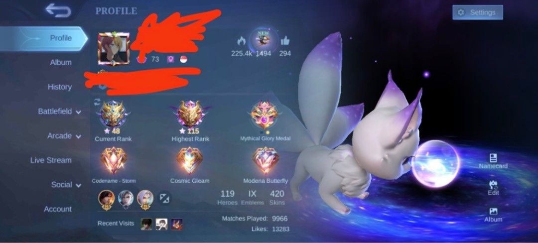 Stacked mobile legend/ml account 4 collector 5kof 3 legend and , Video ...