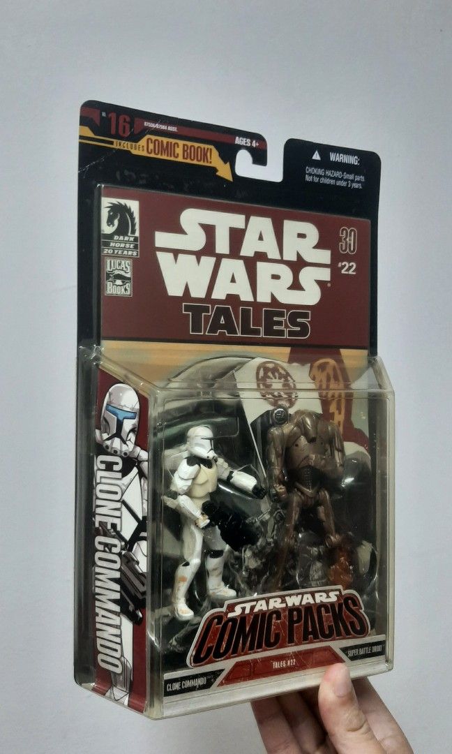 Star Wars Comic Packs - Clone Commando & Super Battle Driod, Hobbies ...