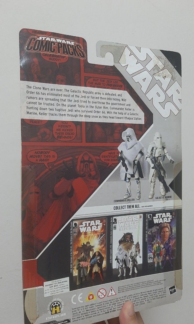 Star Wars Comic Packs - Commander Keller & Galactic Marine, Hobbies ...