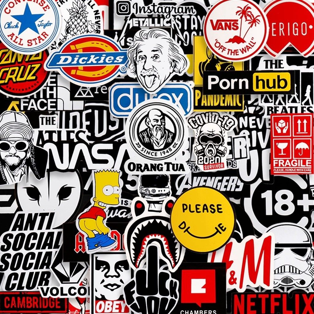 STICKER PACK HYPEBEAST - STIKER AESTHETIC LAPTOP, AKSESORIS HP, ANTI ...