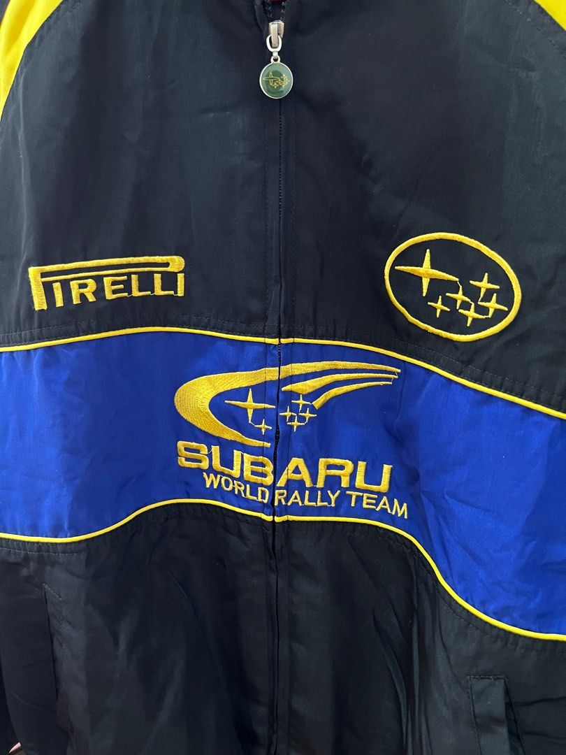 [SUBARU] Black Subaru Vintage Racing Jacket, Men's Fashion, Coats ...