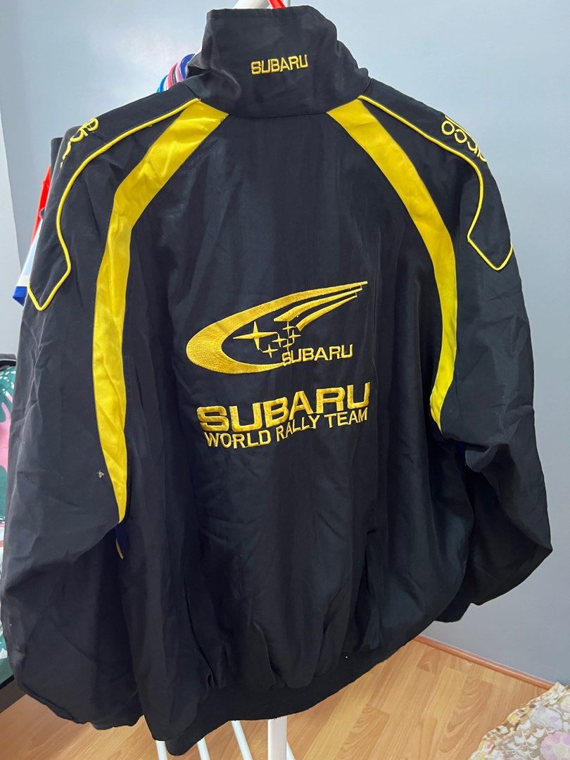 [SUBARU] Black Subaru Vintage Racing Jacket, Men's Fashion, Coats ...