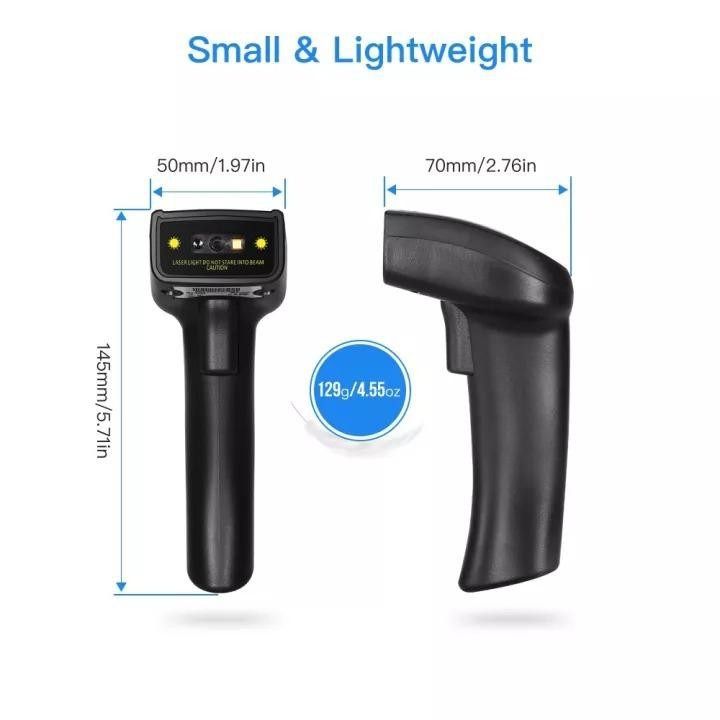 Symcode Barcode scanner Wired/Wireless Scanner 1D QR 2D Laser 2.4Ghz ...