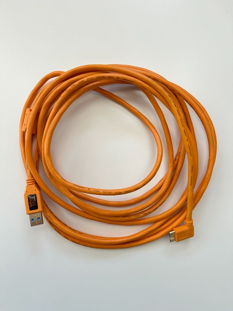 Tether Tools USB 3.0 Type-A Male to Micro-USB Right-Angle Male Cable (4 ...