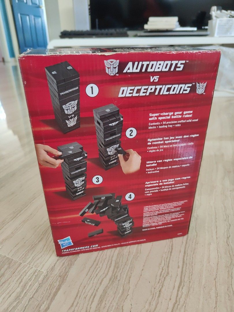 Transformers Jenga Blocks, Hobbies & Toys, Toys & Games on Carousell