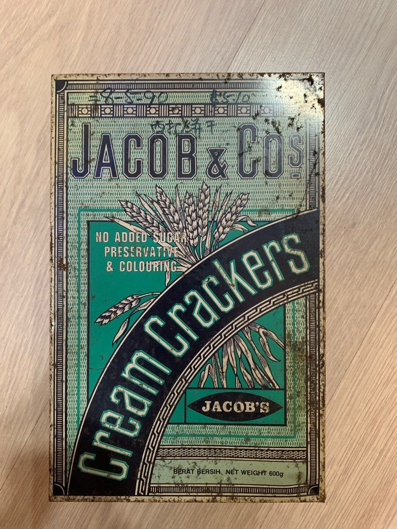 [TSFK 015] Jacob & CO’s Cream Crackers Tin Box 饼干盒, Hobbies & Toys ...