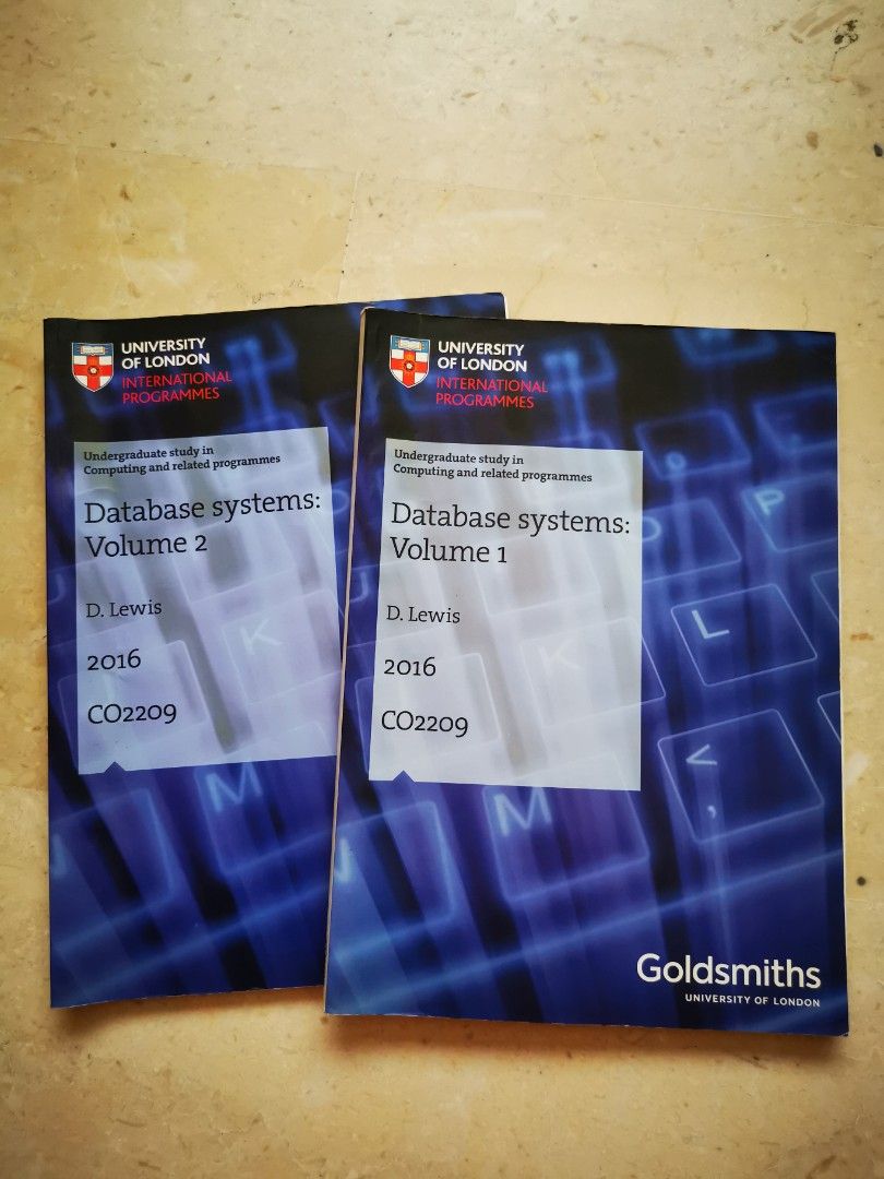 UOL Database systems: Vol 1 and 2, Hobbies & Toys, Books & Magazines, Assessment Books on Carousell
