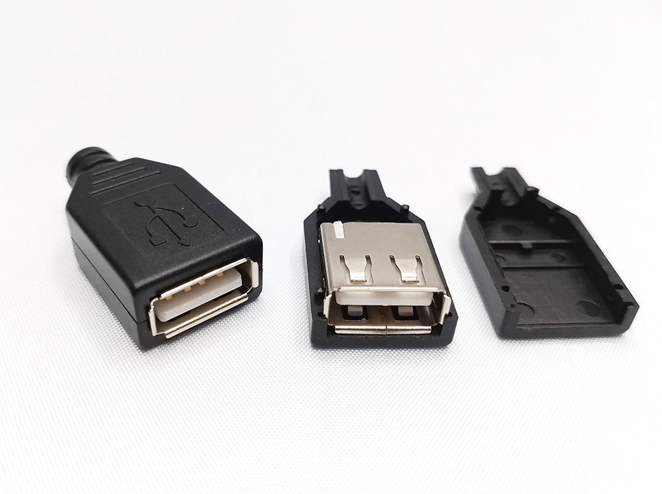 Usb 2 0 Type A Male Female 4 Pin Plug Socket Connector 1 Pc Per Order Best For Diy Usb Repair