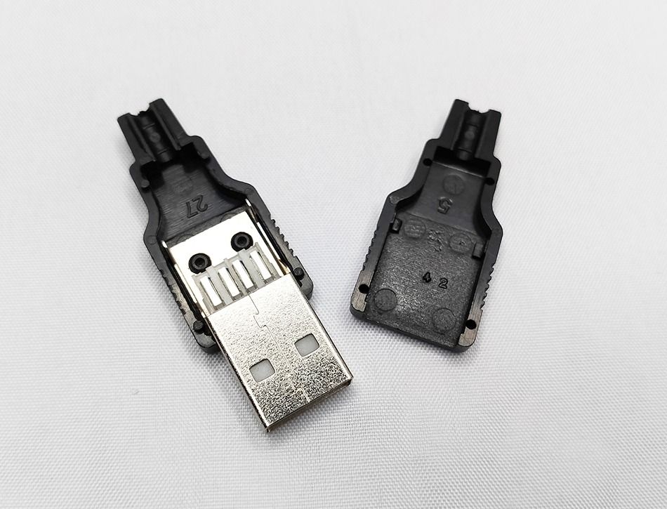 USB 2.0 TYPE A MALE/FEMALE 4-PIN PLUG SOCKET CONNECTOR (1-PC per ORDER ...