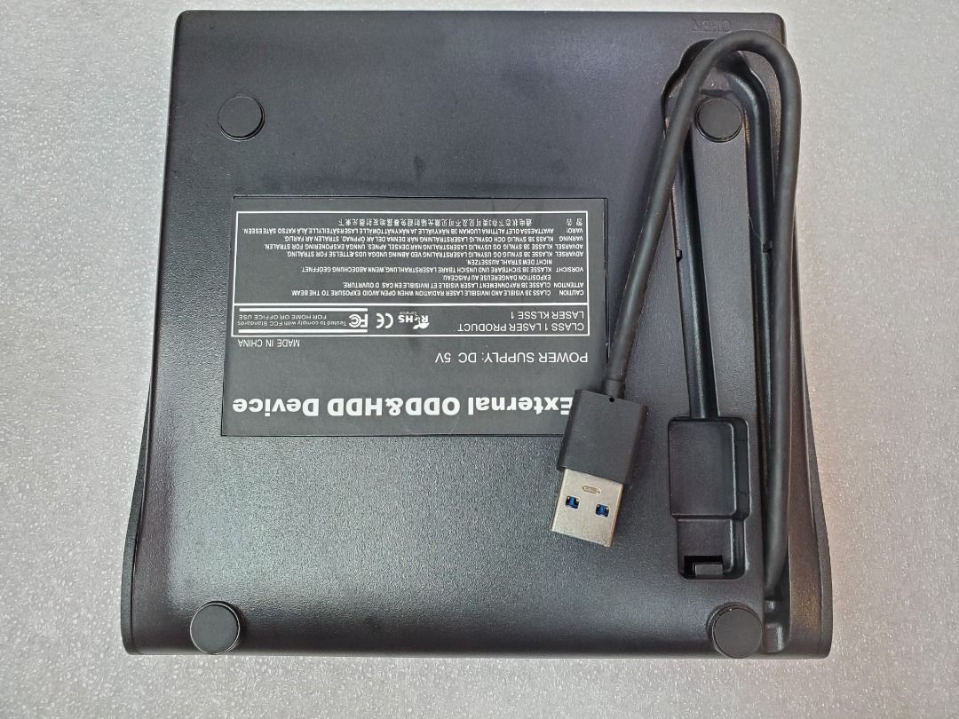 USB Male to RW DVD + ReWritable DVD R/RW Player (External ODD and HDD ...