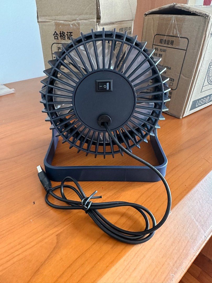 USB portable table fan, Furniture & Home Living, Lighting & Fans, Fans ...
