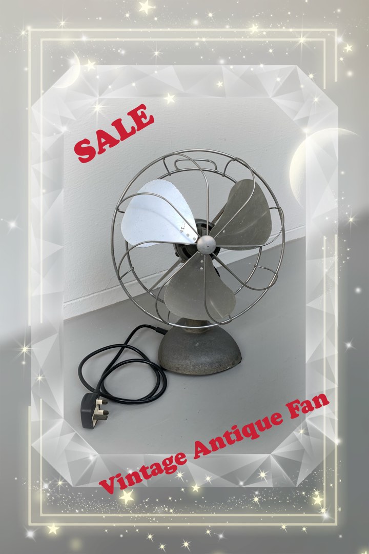 Vintage Antique Fan, Furniture & Home Living, Lighting & Fans, Fans on ...