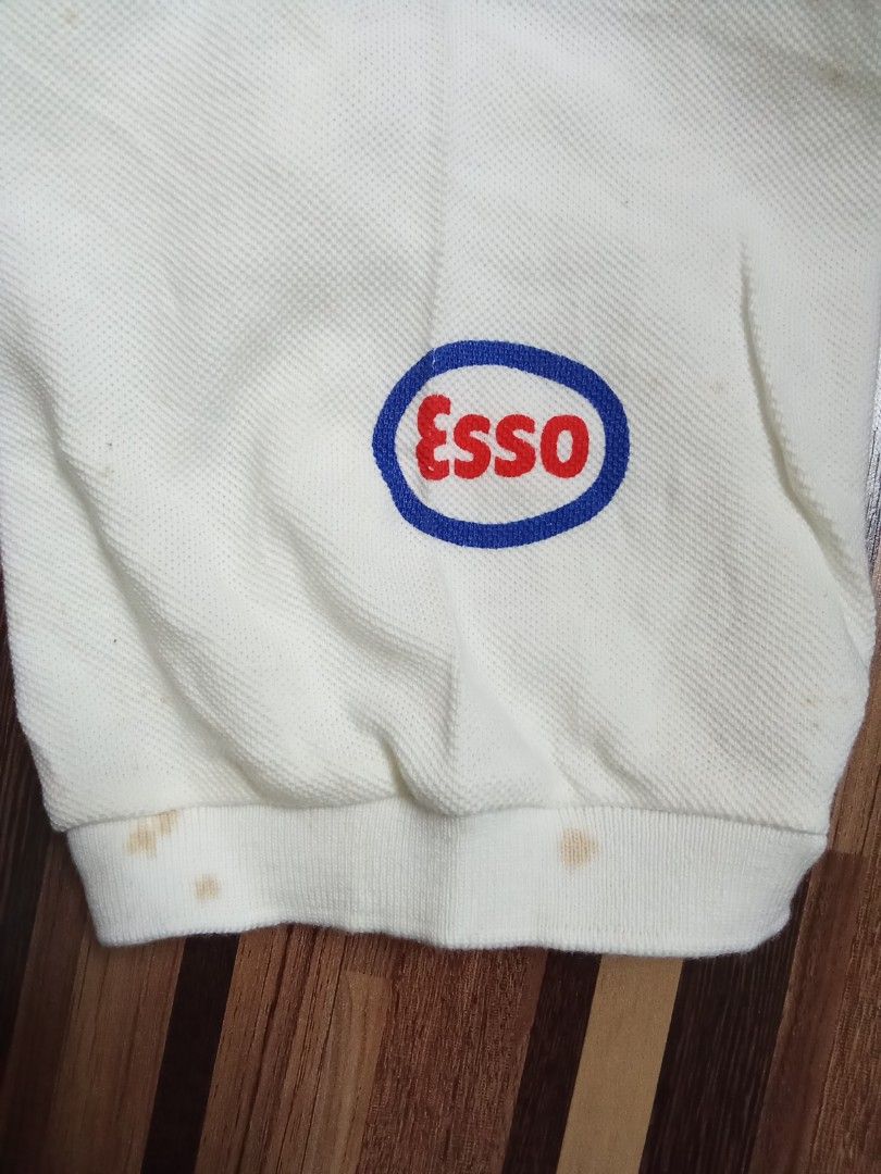 Vintage Esso Racing Collar T Shirt, Men's Fashion, Tops & Sets, Tshirts ...