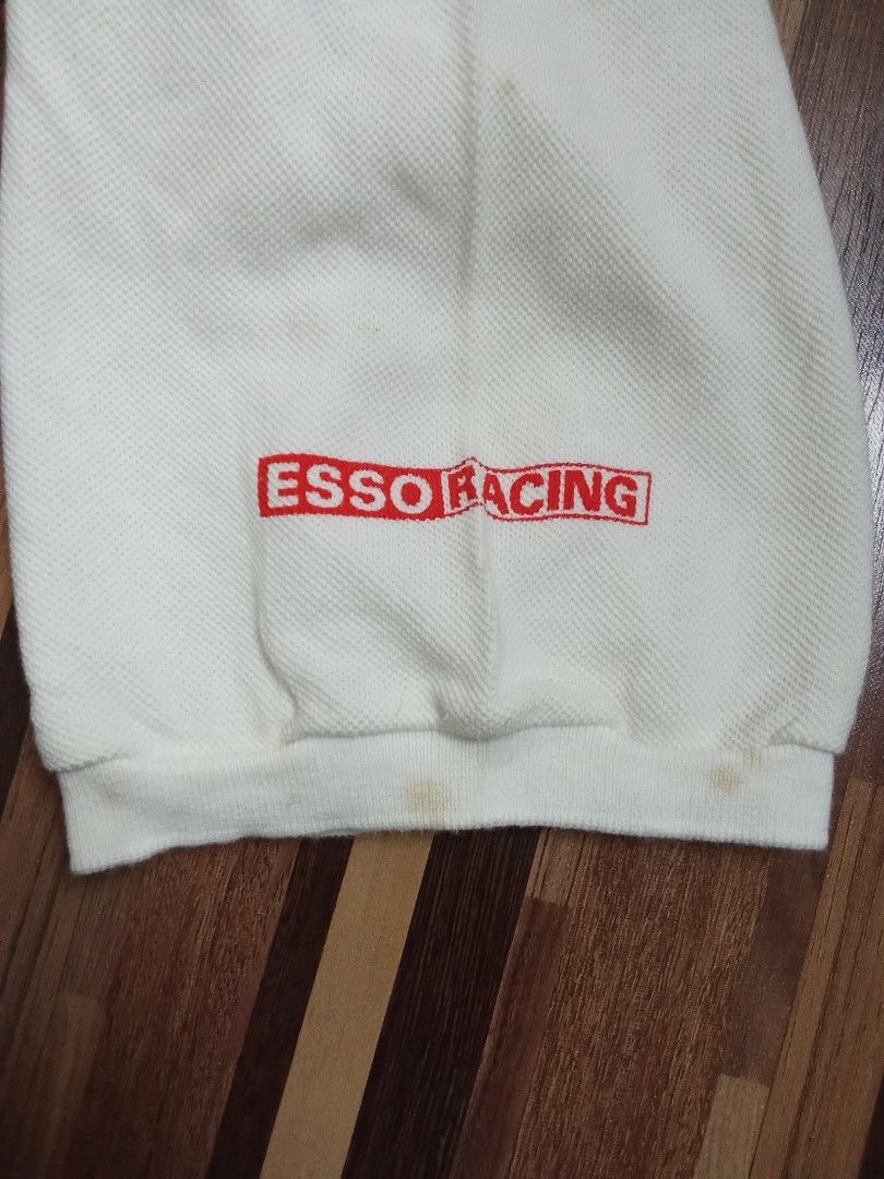 Vintage Esso Racing Collar T Shirt, Men's Fashion, Tops & Sets, Tshirts ...