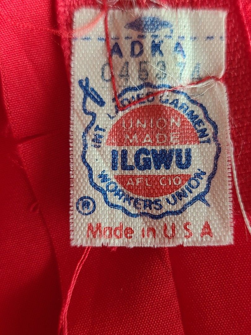 Vintage rare IlGWU Union Made red dress- made in USA, Women's Fashion ...