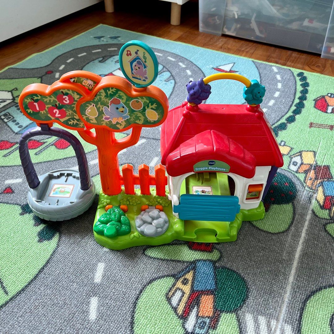 Vtech crane construction set with doggy house, Babies & Kids, Infant ...