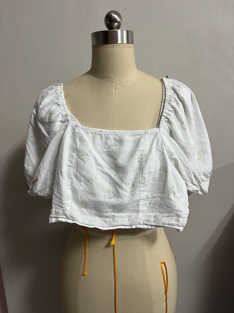 White square top, Women's Fashion, Tops, Blouses on Carousell