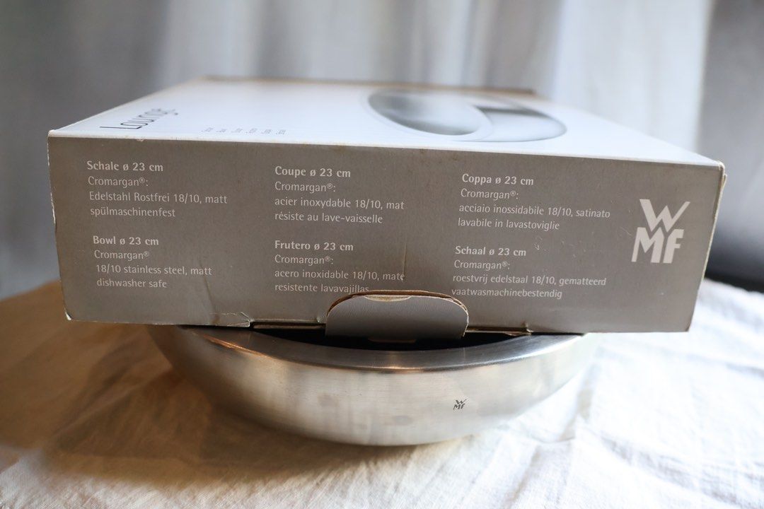 WMF Stainless Steel Decorative Bowl, Furniture & Home Living, Home ...