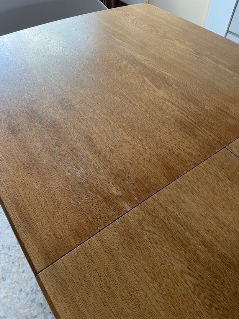 Wooden Dining Table - extendable, Furniture & Home Living, Furniture ...
