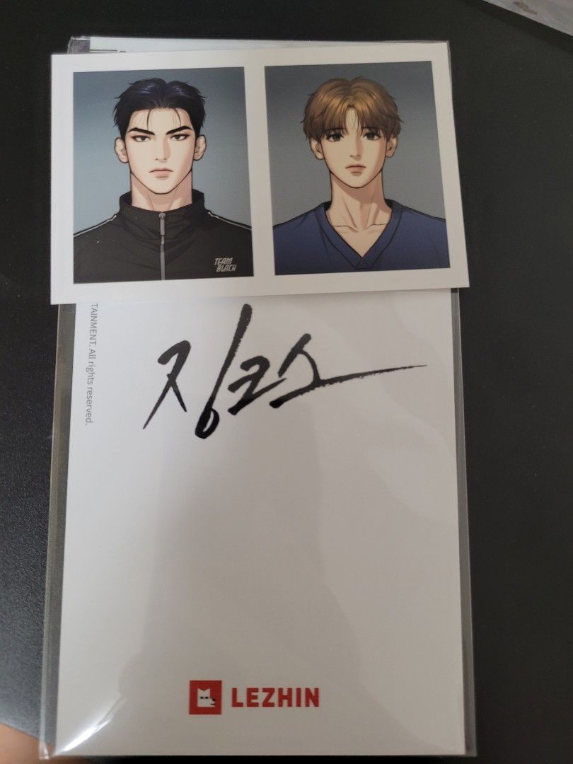 WTS Lezhin Jinx id photo kim dan jaekyung, Hobbies & Toys, Memorabilia & Collectibles, Fan ...