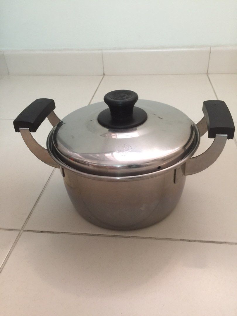 Zebra stainless steel Pot , Furniture & Home Living, Kitchenware ...